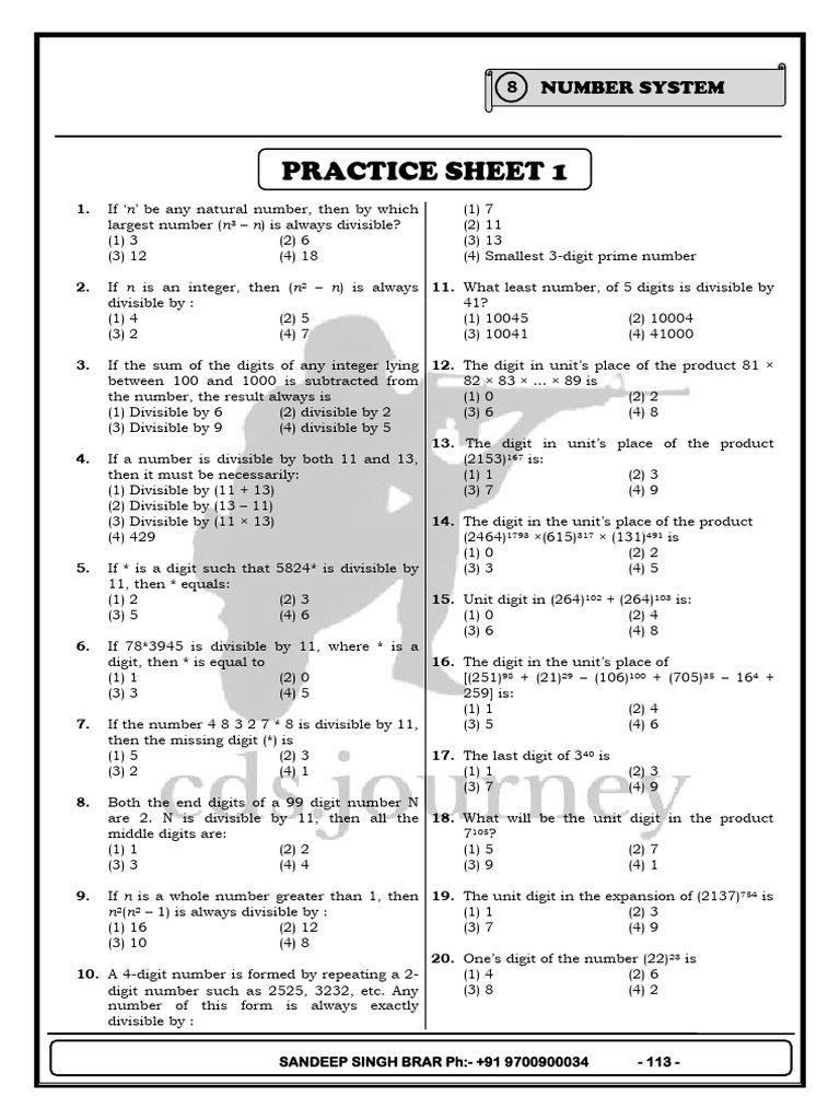 Ch-8 Number System | PDF | Rational Number | Numbers