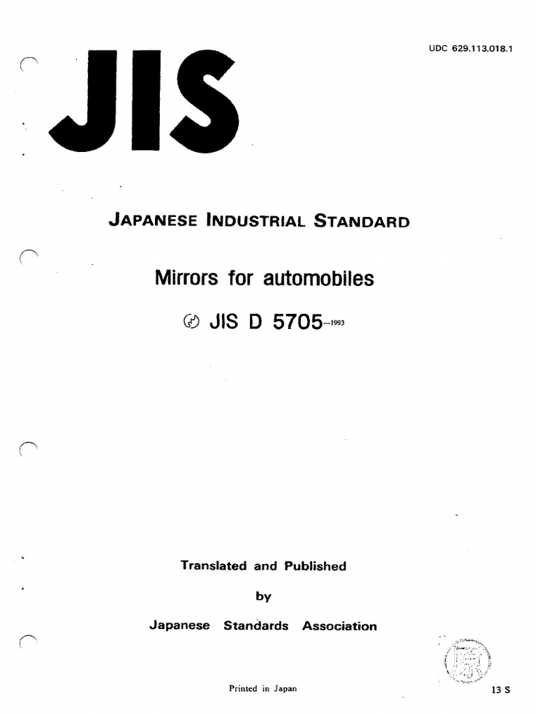 Jis D 5705 | PDF