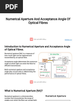 Acceptance Angle and Numerical Aperture | PDF