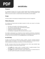 Gifts and Hospitality Declaration Form | PDF