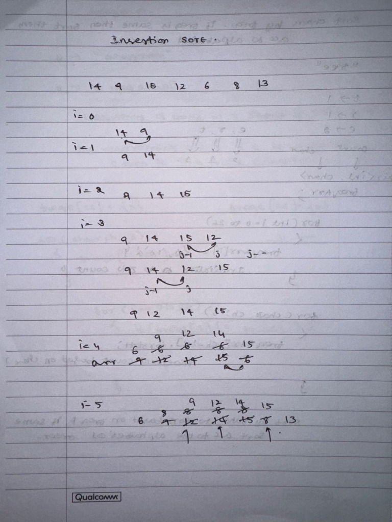Insertion Sort | PDF Insertion Sort | PDF