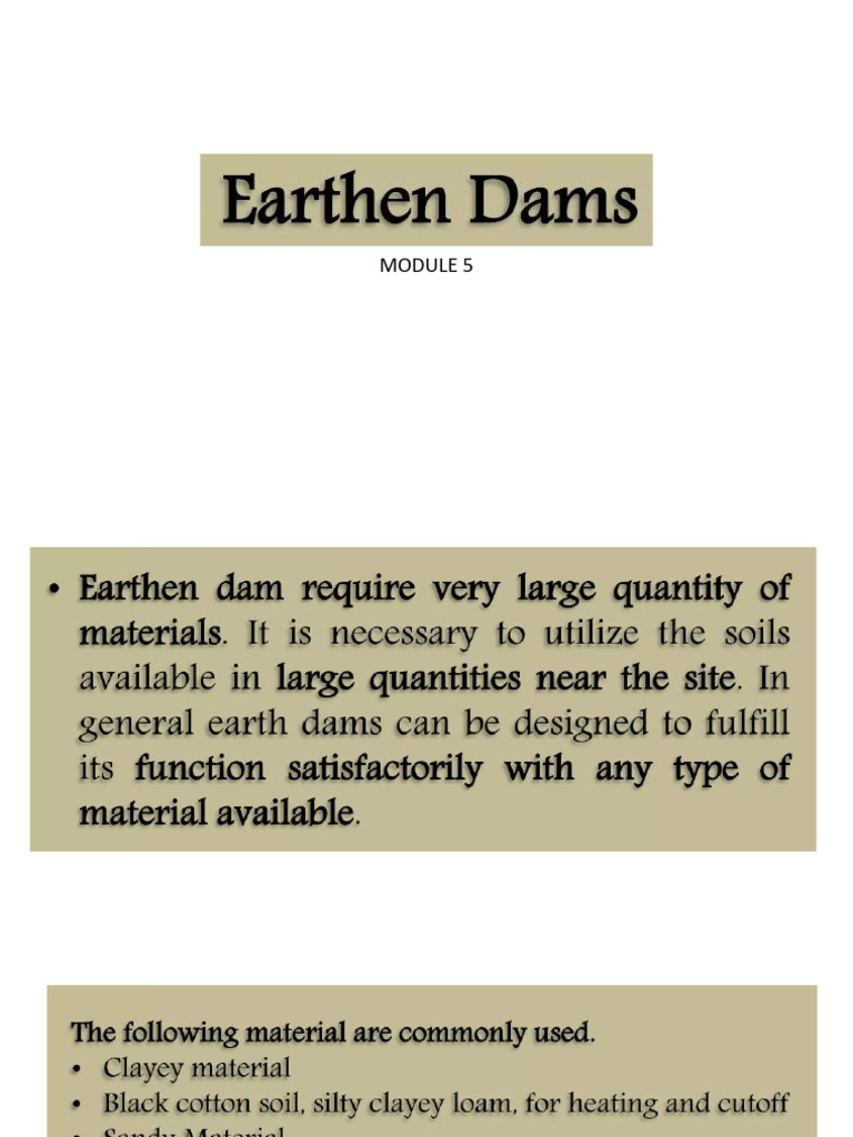 Earthen Dams | PDF