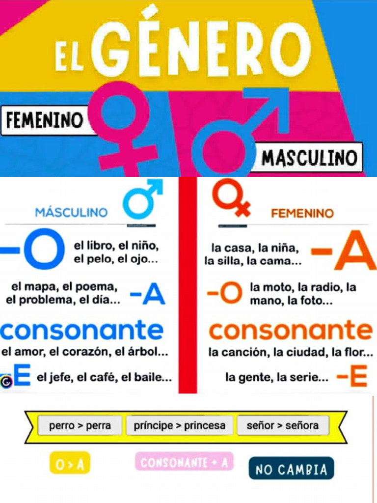 Profedeele. El Género Masculino y Femenino. | PDF