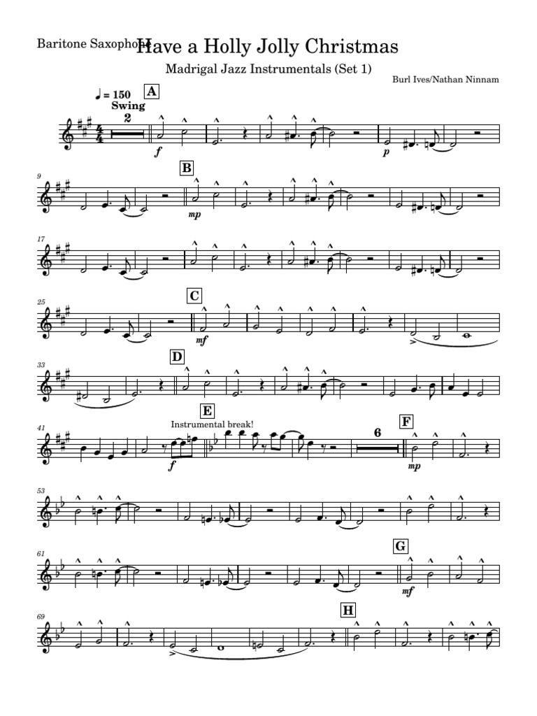 Holly Jolly Christmas Burl Ives Have A Holly Jolly Christmas Madrigal ...