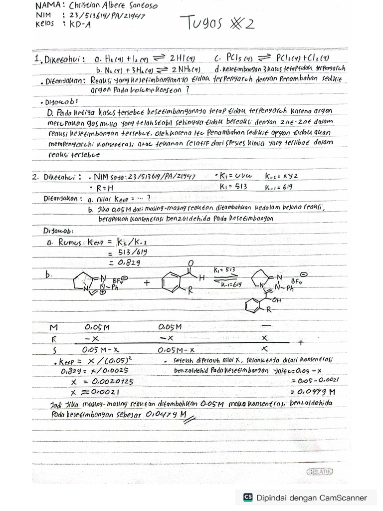 Tugas Kuliah Kimia Dasar | PDF
