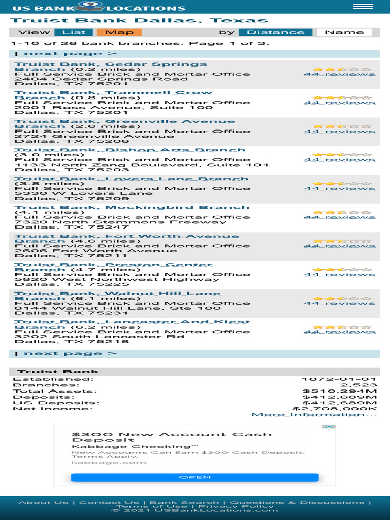 Truist Bank Dallas | PDF | Dallas | Financial Services