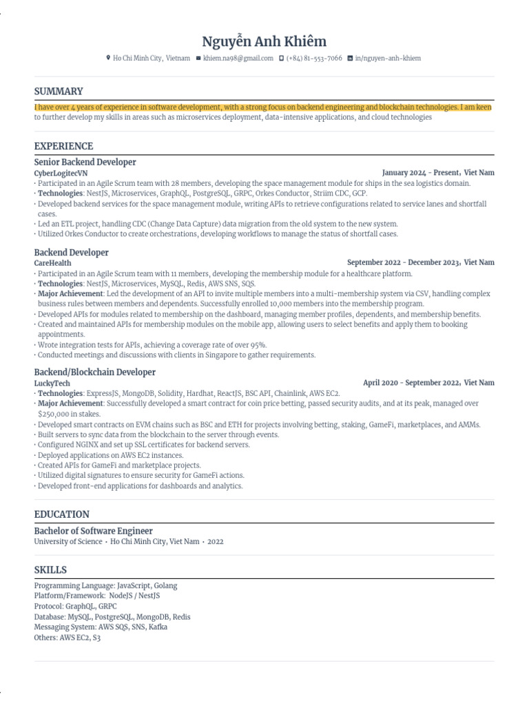 NguyenAnhKhiem Backend | PDF | Software Engineering | Computing