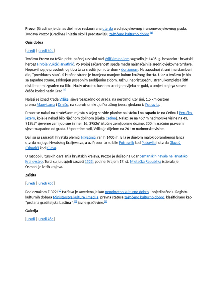 Prozor | PDF