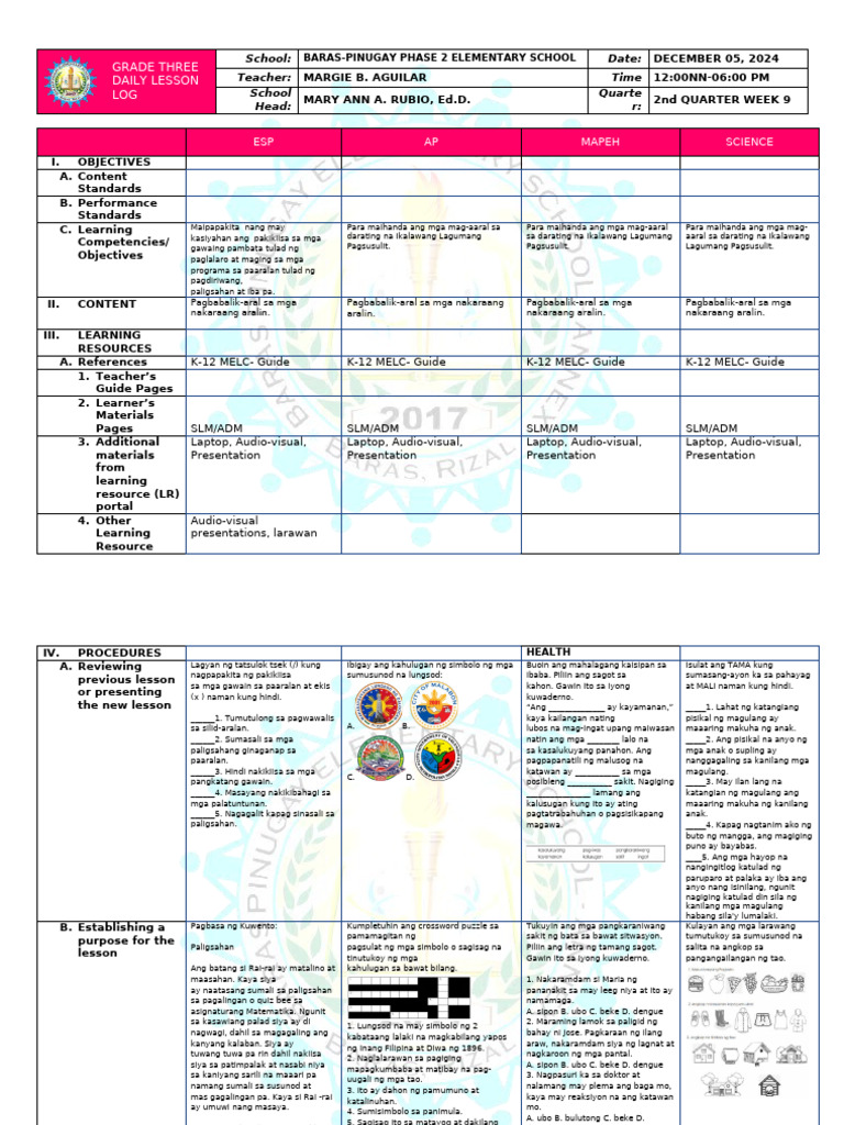 Grade3 - AGUILAR MARGIE B. - 12 05 2024 | PDF
