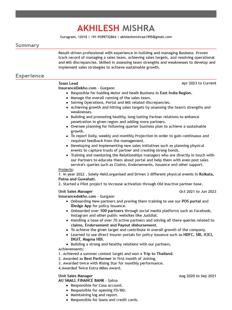Naukri AkhileshMishra (3y 0m) | PDF | Business | Economies