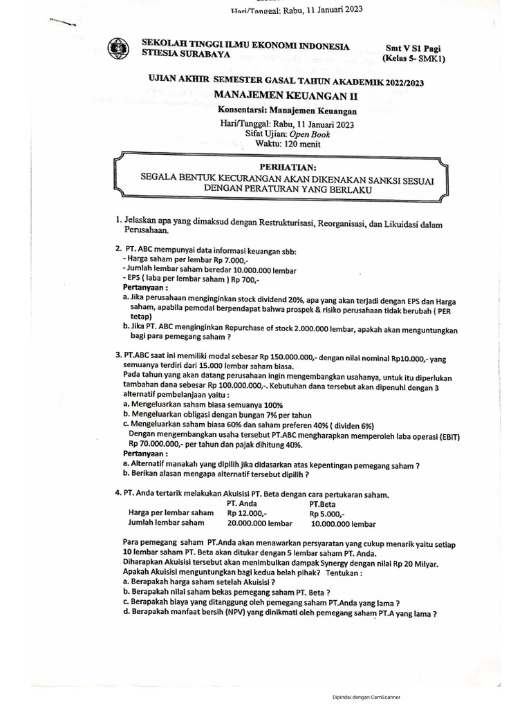 smt5 Keuangan | PDF