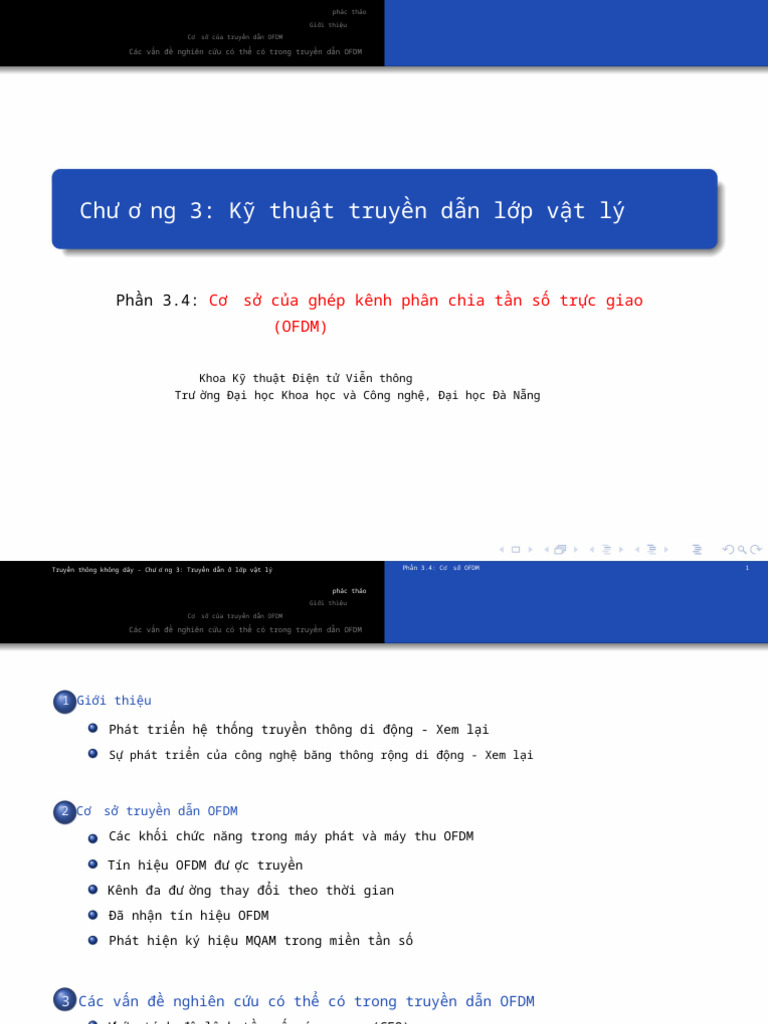Section3 4 OFDM Fundamentals 2023 | PDF