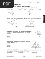 Triangle Centers Review Worksheet | PDF | Triangle | Triangle Geometry