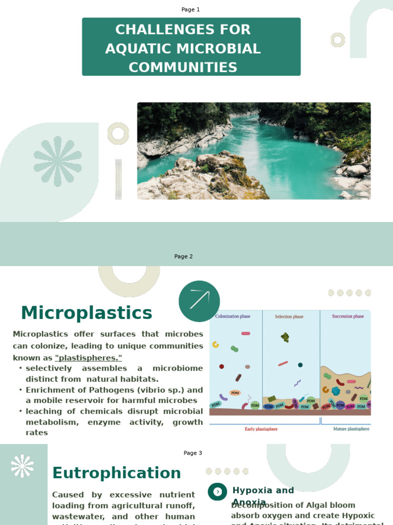 Challanges For Aquatic Microbial Communities | PDF | Ecosystem ...