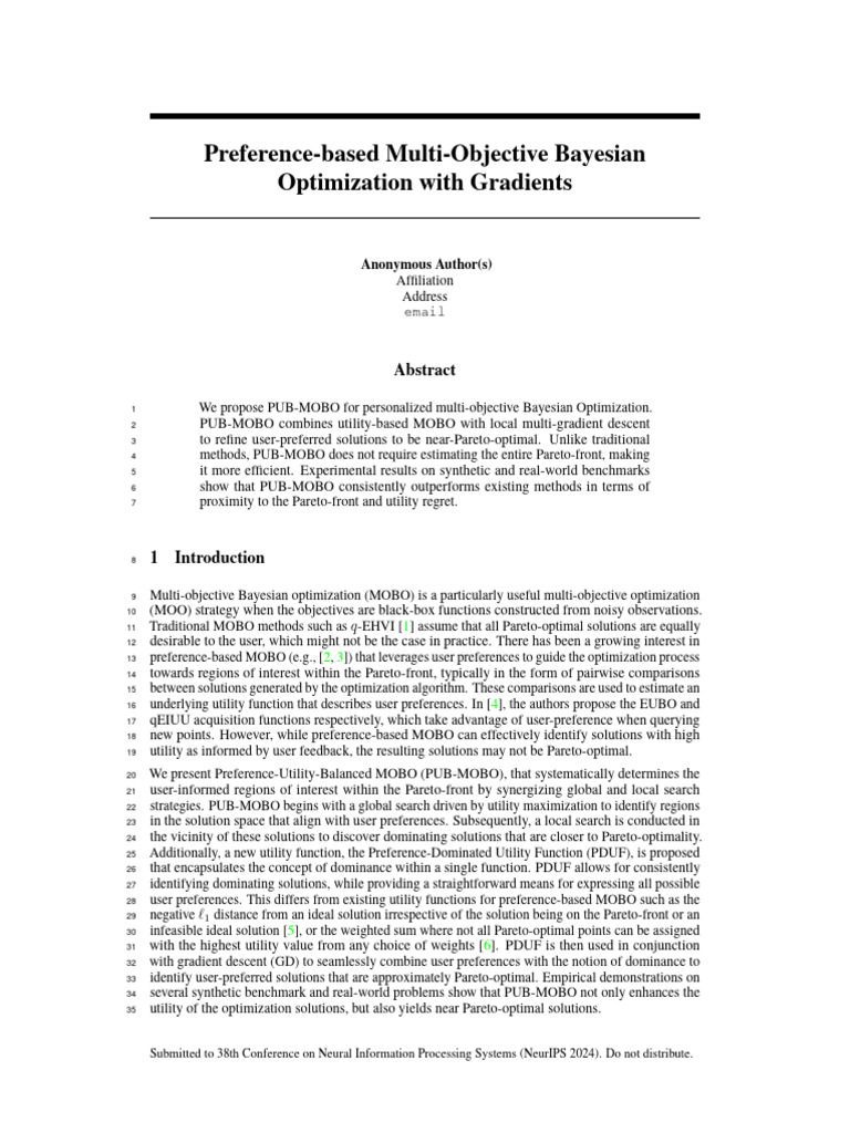 108 Preference Based Multi Obj | PDF | Mathematical Optimization | Pareto Efficiency
