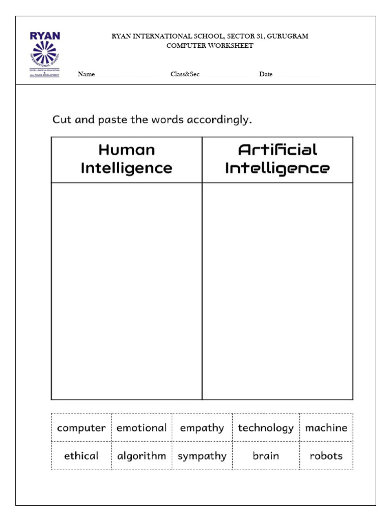 Computing Worksheets for Students | PDF