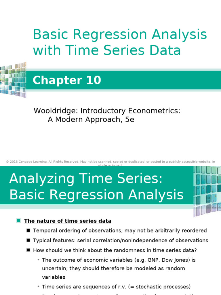 CH - 10 - Basic Regression Analysis With Time Series Data | PDF | Ordinary Least Squares ...