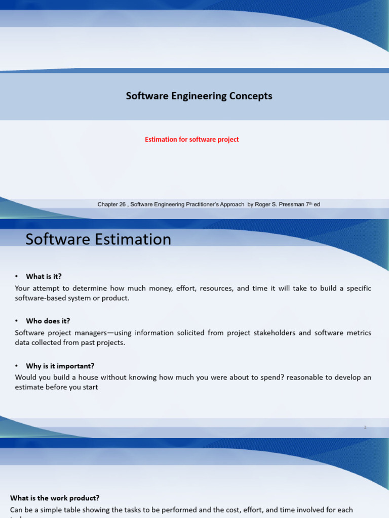 Lecture 12 Software Estimation | PDF | Software | Software Engineering