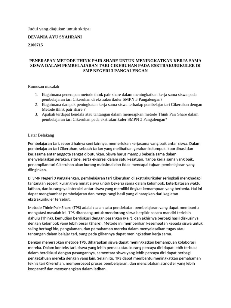 Judul DEVANIA AYU SYAHRANI | PDF