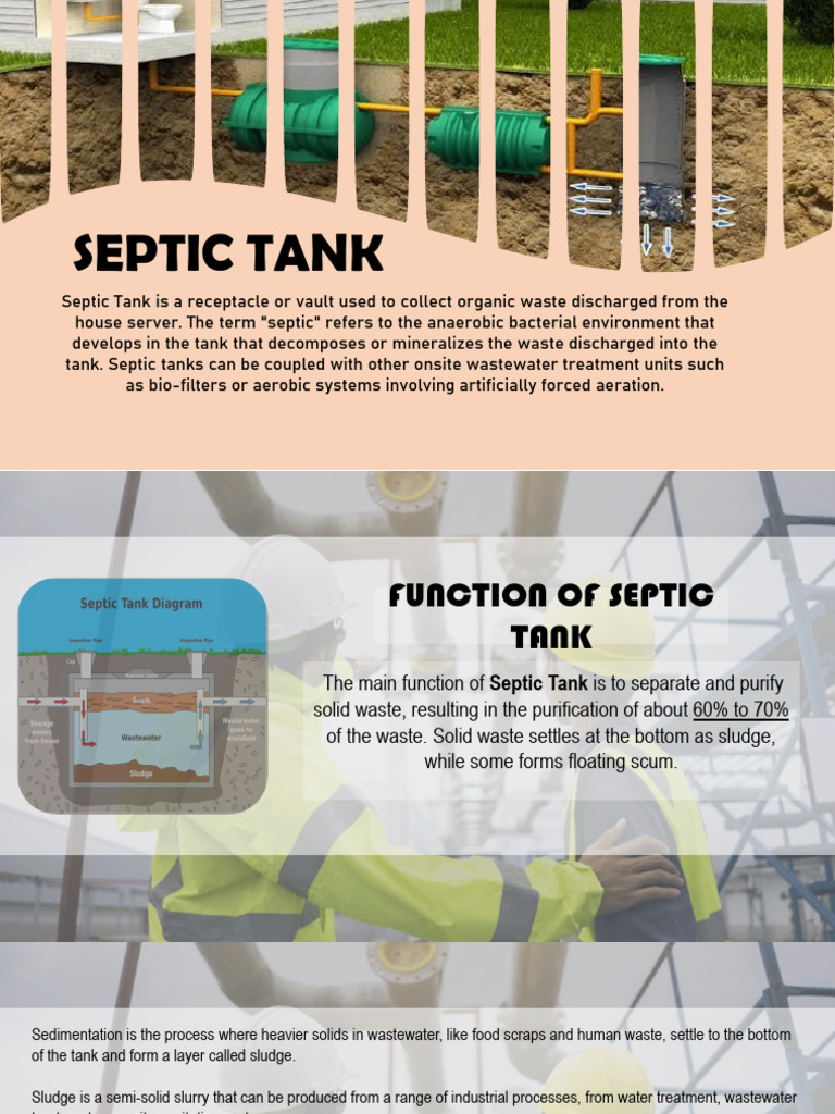 Septic Tank Function and Design Guide | PDF | Septic Tank | Sewage ...
