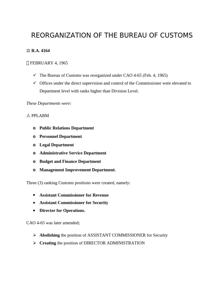 Reorganization | PDF | Imports | Exports