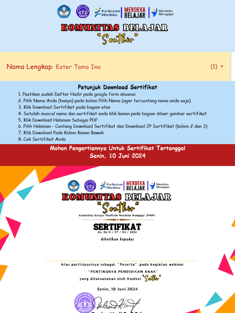 Sertifikat Webinar 12 | PDF