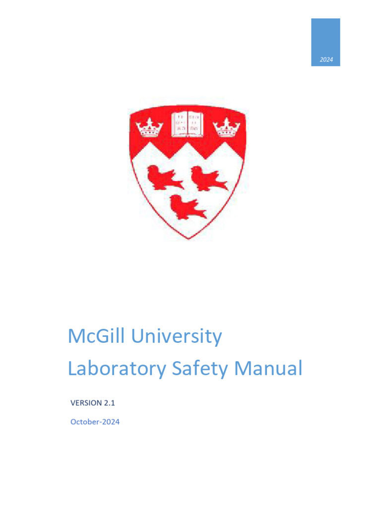 2024.10.04 - Lab Safety Manual Version 2.1 0 | PDF | Laboratories ...