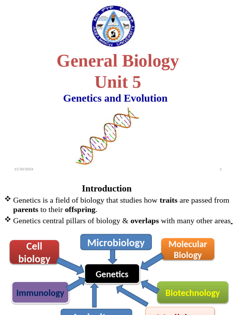 Genetics & Evolution Basics | PDF | Translation (Biology) | Dna