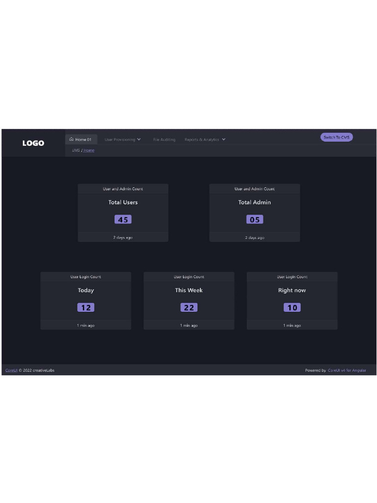 Ums Home Screen | PDF