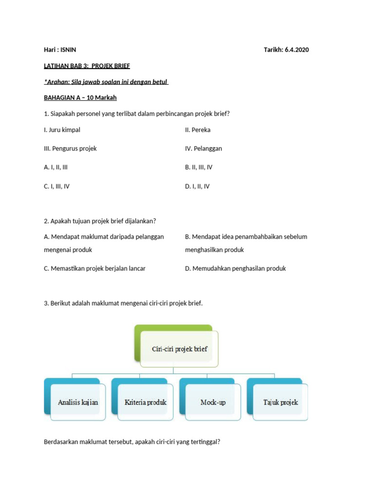 Latihan Bab 3 - Projek Brief1 | PDF