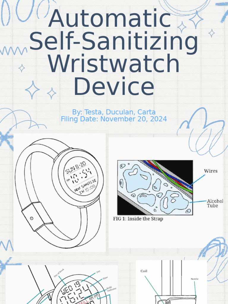 Automatic Self-Sanitizing Wristwatch Device - Testa, Carta, Duculan ...