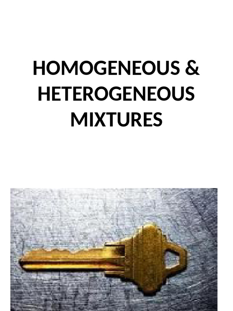 Homogeneous & Heterogeneous | PDF