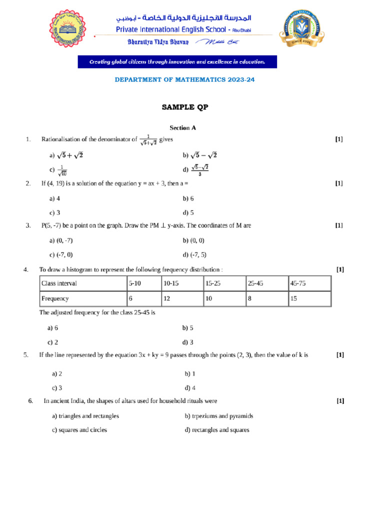 Sample QP 2 | PDF