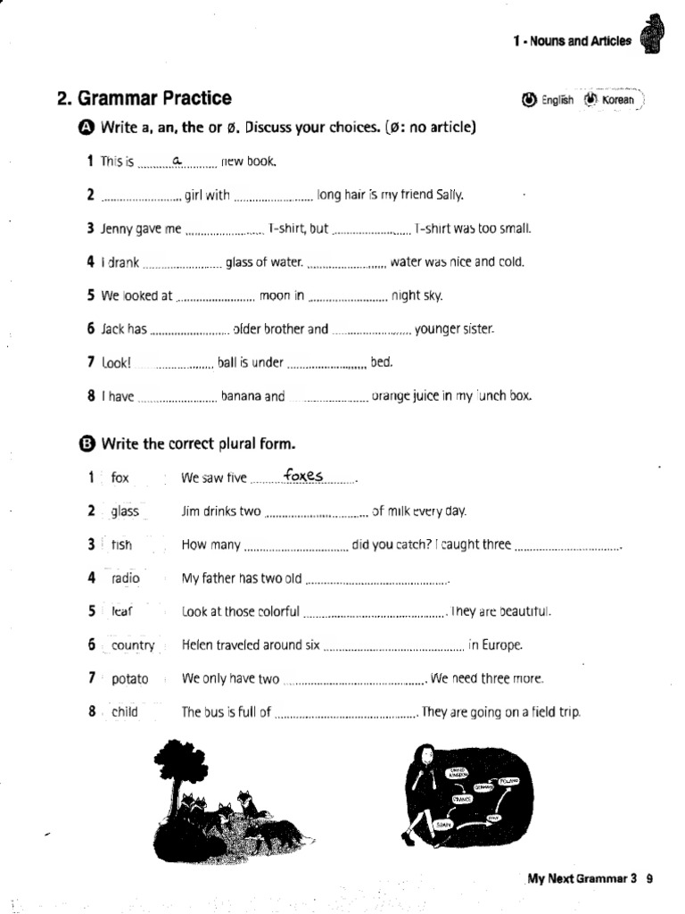 My Next Grammar 3 - Chap 1 - Prac | PDF