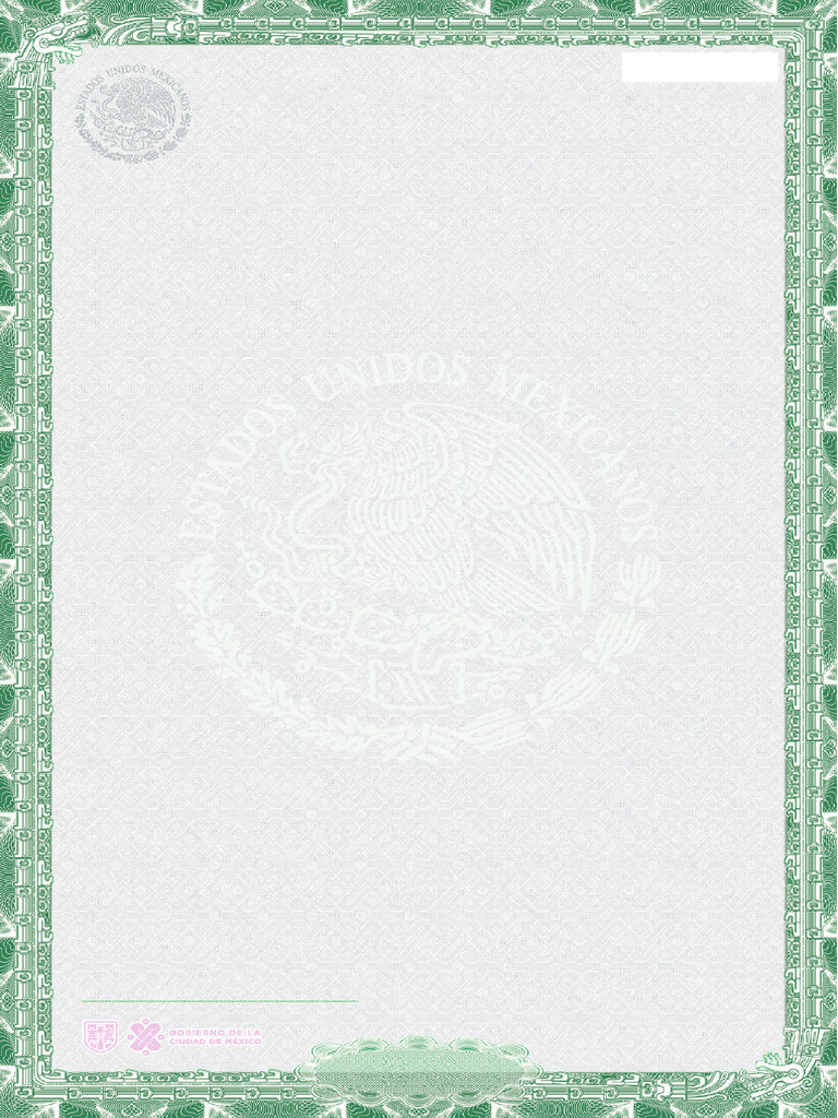 Hoja Trasera para Acta de Nacimiento | PDF