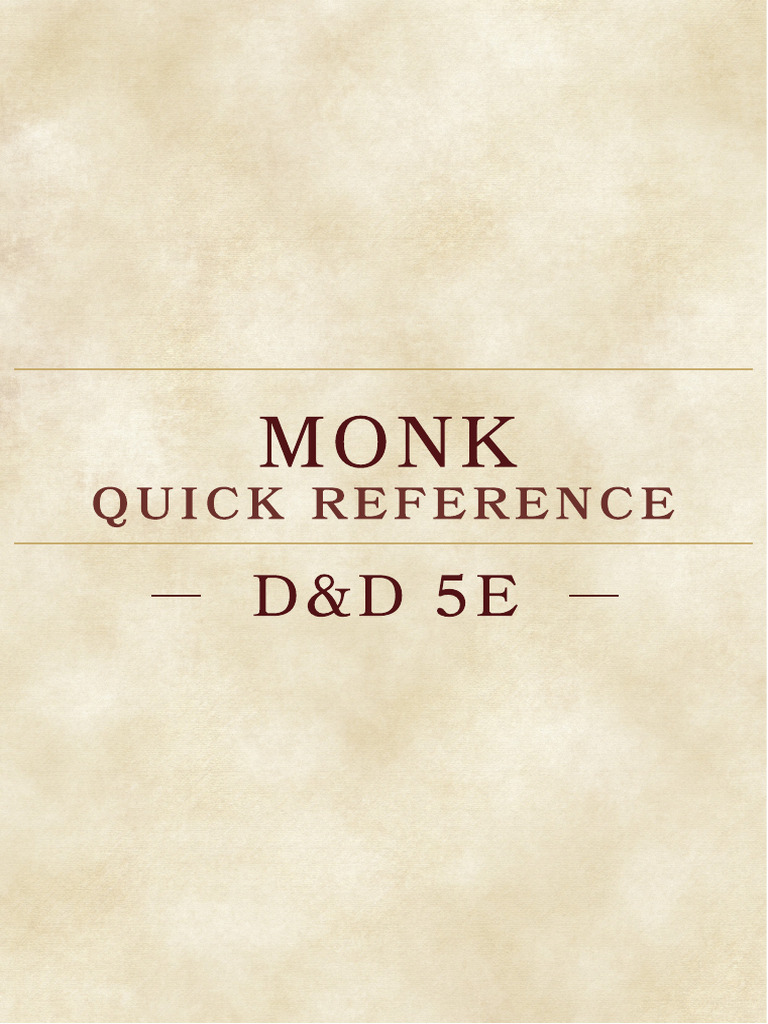 MONK | PDF
