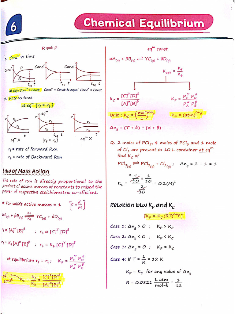 Chemical Equilibrium | PDF