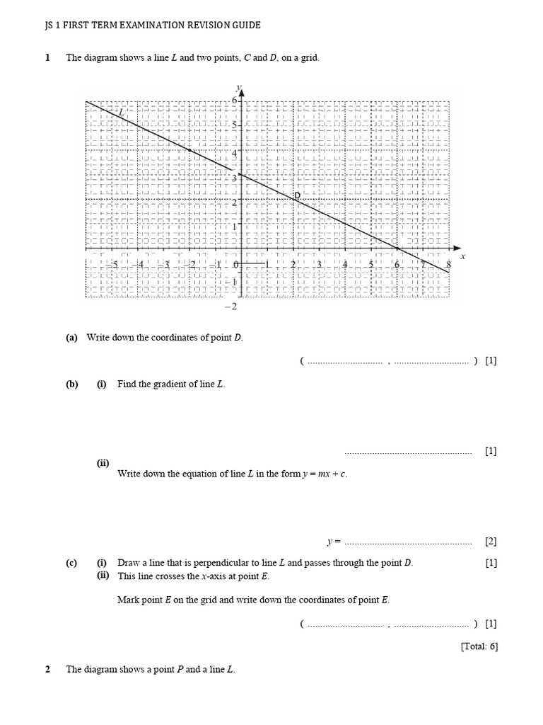 Mathematics Year 8 Exam Revision Guide | PDF | Area | Rectangle
