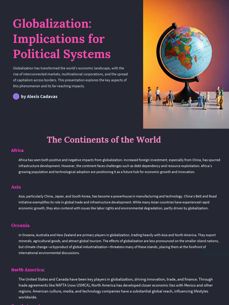 Globalization Economic Systems | PDF | Globalization | Human Rights