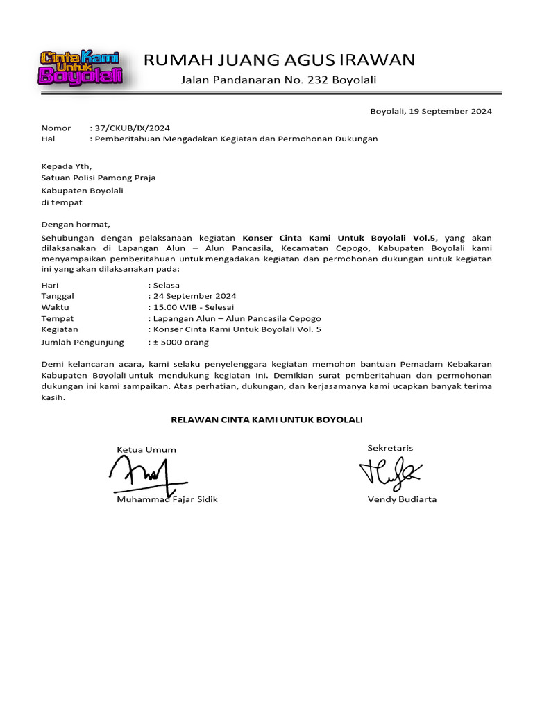 Permohonan Damkar CKUB Vol 5 | PDF