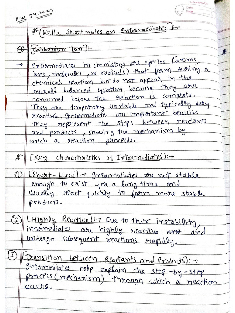 RXN Intermediates | PDF