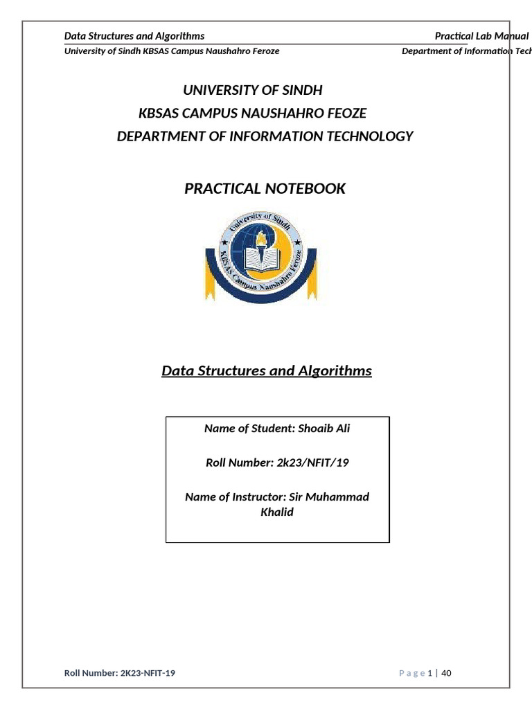 Data Structures & Algorithm Lab Manual | PDF | Software | Software ... Data Structures & Algorithm Lab Manual | PDF | Software | Software ...