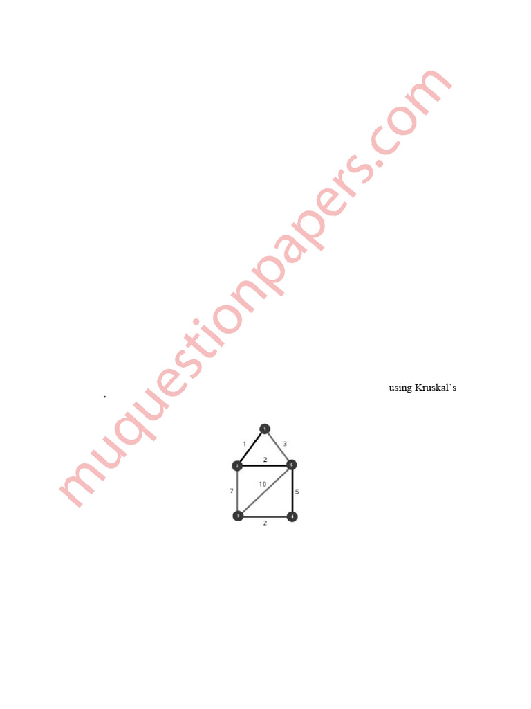 Dsa Mu Pyq | PDF | Theoretical Computer Science | Graph Theory
