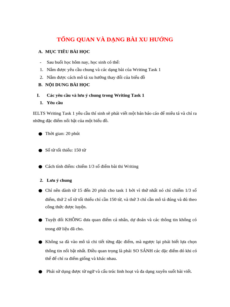 Lesson 1 - T NG Quan Và D NG Bài Xu Hư NG | PDF