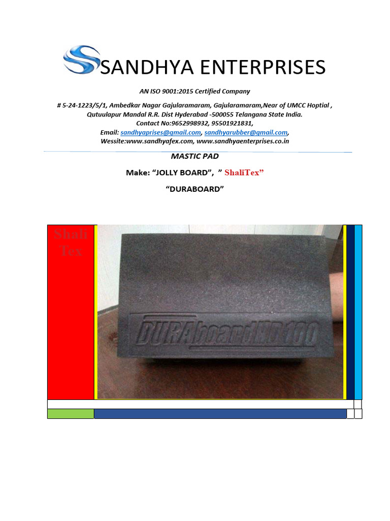 Mastic Pad | PDF | Concrete | Road