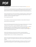 BSG Quiz 1: Key Competitive Factors | PDF | Retail | Interest