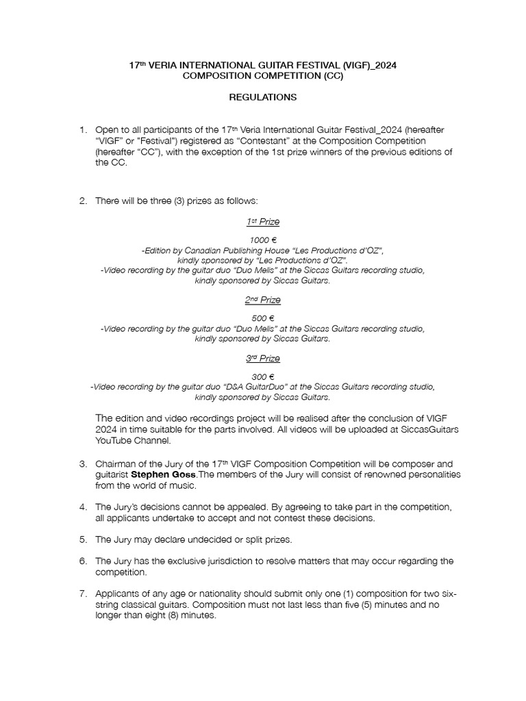 VIGF 2024 CC REGULATIONS Eng | PDF | Banks | Justice