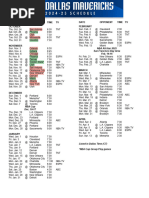Cavaliers 2025-26 Printable Schedule | PDF | Cleveland Cavaliers ...