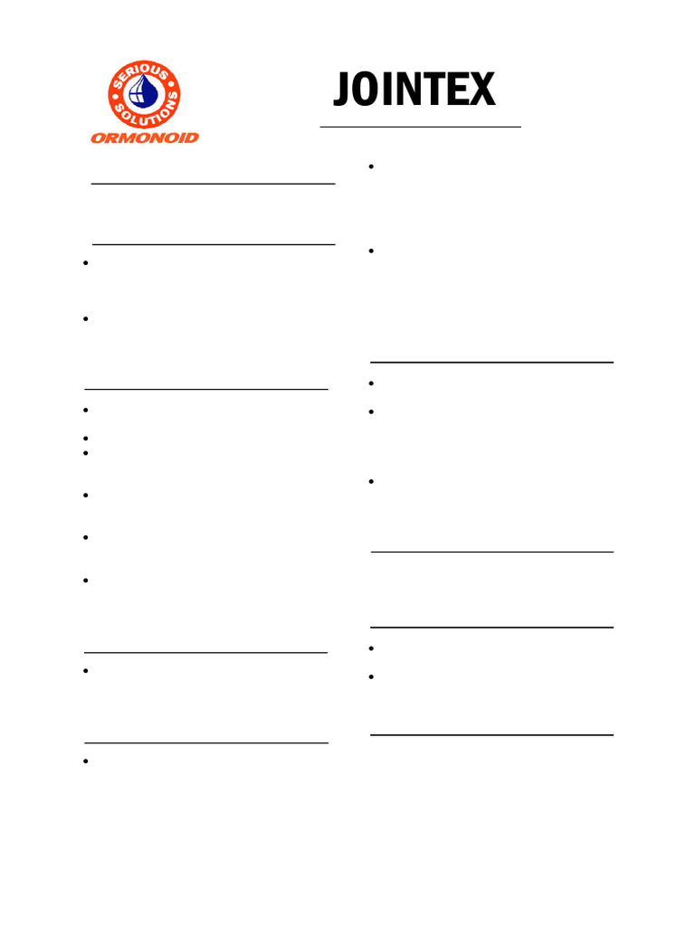 Jointex | PDF | Concrete | Materials