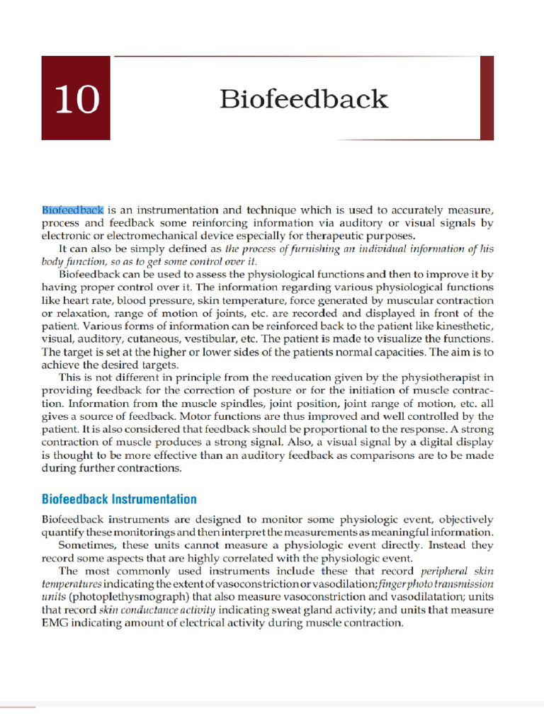 Biofeedback | PDF